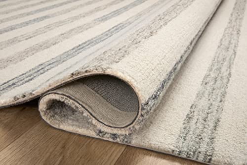 Loloi Chris Loves Julia x Chris Collection CHR-05 Ivory/Slate, Transitional 9'-3" x 13' Area Rug