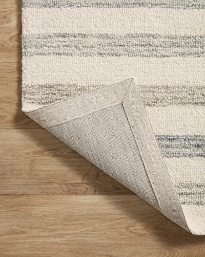 Loloi Chris Loves Julia x Chris Collection CHR-05 Ivory/Slate, Transitional 9'-3" x 13' Area Rug