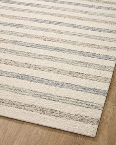 Loloi Chris Loves Julia x Chris Collection CHR-05 Ivory/Slate, Transitional 9'-3" x 13' Area Rug