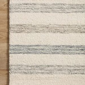 Loloi Chris Loves Julia x Chris Collection CHR-05 Ivory/Slate, Transitional 9'-3" x 13' Area Rug