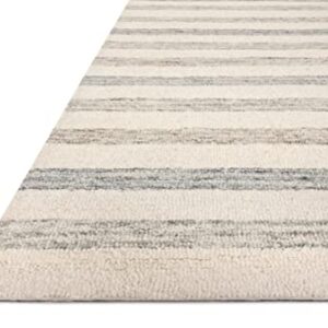 Loloi Chris Loves Julia x Chris Collection CHR-05 Ivory/Slate, Transitional 9'-3" x 13' Area Rug