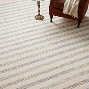 Loloi Chris Loves Julia x Chris Collection CHR-05 Ivory/Slate, Transitional 9'-3" x 13' Area Rug