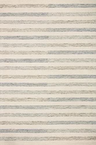 Loloi Chris Loves Julia x Chris Collection CHR-05 Ivory/Slate, Transitional 9'-3" x 13' Area Rug