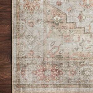 Loloi II Heidi Collection HEI-02 SAGE/Multi, Traditional 7'-6" x 9'-6" Area Rug