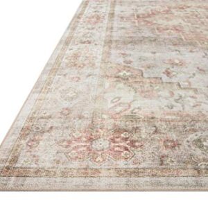 Loloi II Heidi Collection HEI-02 SAGE/Multi, Traditional 7'-6" x 9'-6" Area Rug