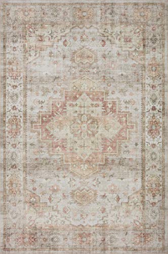 Loloi II Heidi Collection HEI-02 SAGE/Multi, Traditional 7'-6" x 9'-6" Area Rug