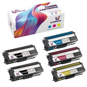 az supplies compatible toner cartridge replacement for brother tn310 dcp-9050cdn 9055cdn 9270cdn hl-4140cn 4150cdn 4570cdw 4570cdwt mfc-9460cdn 9465cdn 9560cdw (2xblack magenta yellow cyan – 5 packs)