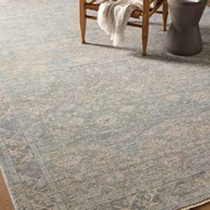 Loloi Angela Rose x Blake Collection BLA-01 Sky/Beige, Transitional 5'-3" x 7'-6" Area Rug