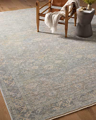 Loloi Angela Rose x Blake Collection BLA-01 Sky/Beige, Transitional 5'-3" x 7'-6" Area Rug