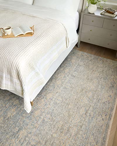 Loloi Angela Rose x Blake Collection BLA-01 Sky/Beige, Transitional 5'-3" x 7'-6" Area Rug