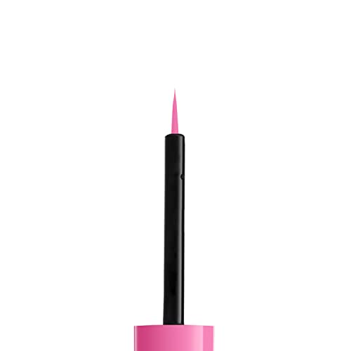 NYX PROFESSIONAL MAKEUP Vivid Brights Liquid Liner, Smear-Resistant Eyeliner with Precise Tip - Don't Pink Twice