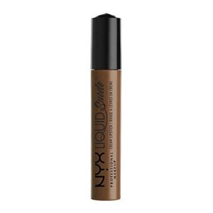 nyx professional makeup liquid suede cream lipstick – downtown beauty (walnut brown)