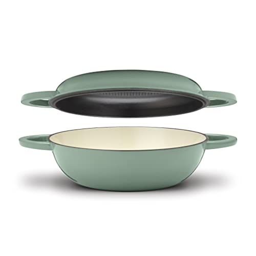 Cuisinart CI5528-2SG 2-in-1 Multipurpose Set (4 Qt. All Purpose Pan & 11" Grill Pan) - Sage Green