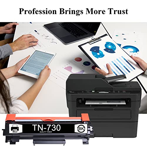 DIU (Black, 1-Pack) TN-730 TN730 Toner Cartridge Replacement Brother HL-L2350DW L2370DW/DWXL L2390DW L2395DW DCP-L2550DW MFC-L2710DW L2750DW L2750DW Printers by PALLADIUMTONER (PL TN730-1PK)