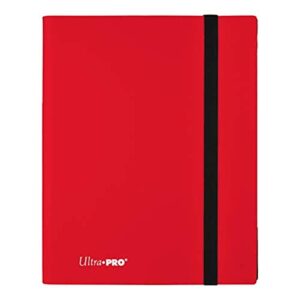 ultra pro eclipse 9-pocket pro-binder-apple red