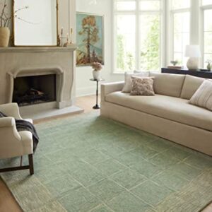 Loloi Chris Loves Julia x Francis Collection FRA-02 Green/Natural, Contemporary 9'-3" x 13' Area Rug