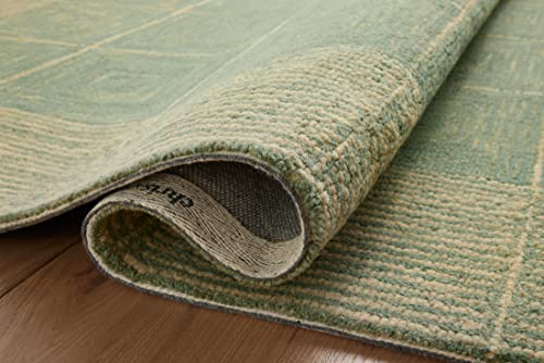 Loloi Chris Loves Julia x Francis Collection FRA-02 Green/Natural, Contemporary 9'-3" x 13' Area Rug