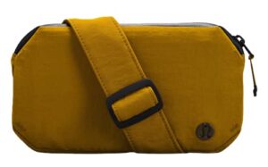 lululemon athletica pop it off crossbody (gold spice/black)