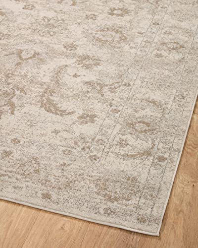 Loloi II Odette Collection ODT-03 Ivory/Beige, Traditional 7'-10" x 10' Area Rug