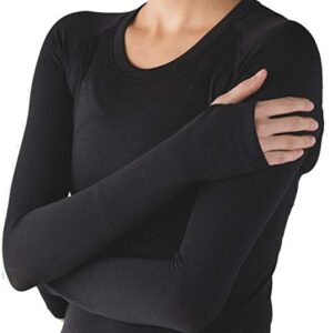 LULULEMON Swiftly Tech Long Sleeve Crew (Black, 6)