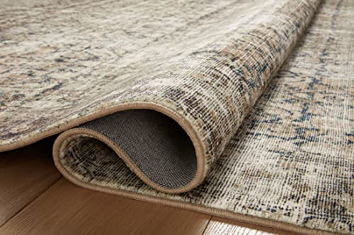 Loloi Amber Lewis x Morgan Collection MOG-02 Navy/Sand, Traditional 2' x 3'-6" Rectangle Accent Rug feat. CloudPile™