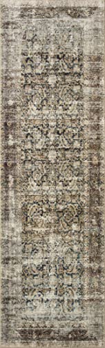 Loloi Amber Lewis x Morgan Collection MOG-02 Navy/Sand, Traditional 2' x 3'-6" Rectangle Accent Rug feat. CloudPile™