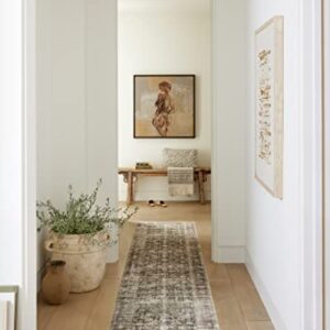 Loloi Amber Lewis x Morgan Collection MOG-02 Navy/Sand, Traditional 2' x 3'-6" Rectangle Accent Rug feat. CloudPile™