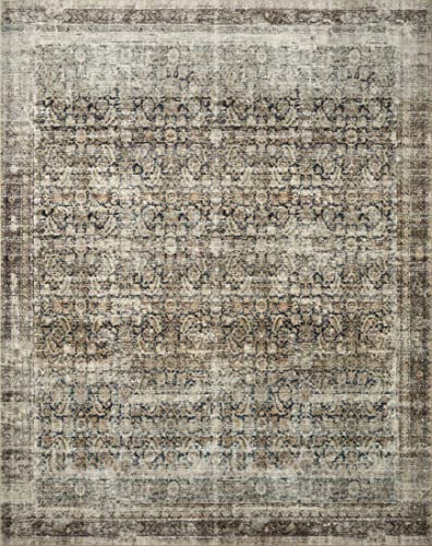 Loloi Amber Lewis x Morgan Collection MOG-02 Navy/Sand, Traditional 2' x 3'-6" Rectangle Accent Rug feat. CloudPile™