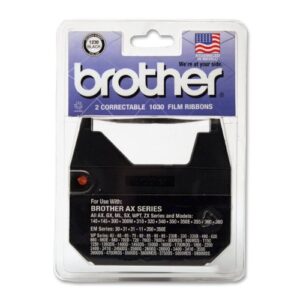 3 x brother 1230 correctable ribbon for daisy wheel typewriter (2 pack)