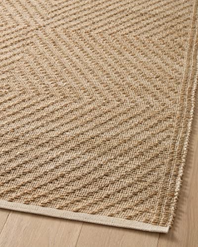 Loloi Angela Rose x Colton Collection CON-04 Natural/Ivory, Contemporary 9'-0" x 12'-0" Area Rug