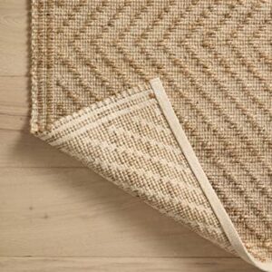 Loloi Angela Rose x Colton Collection CON-04 Natural/Ivory, Contemporary 9'-0" x 12'-0" Area Rug