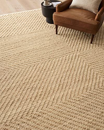 Loloi Angela Rose x Colton Collection CON-04 Natural/Ivory, Contemporary 9'-0" x 12'-0" Area Rug