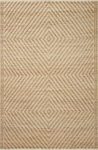 Loloi Angela Rose x Colton Collection CON-04 Natural/Ivory, Contemporary 9'-0" x 12'-0" Area Rug