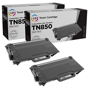 ld products compatible toner cartridge replacement for brother tn850 tn 850 tn-850 high yield (black, 2-packs) for use in dcp-l5500dn dcp-l5600dn dcp-l5650dn dcp-l6600dw hl-l5000d, hl-l5100dn