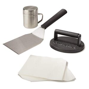 cuisinart csbk-400, smashed burger kit, cast iron