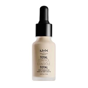 nyx professional makeup total control drop foundation, porcelain