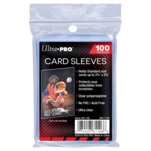 Ultra PRO - 100ct Card Sleeves & Trading Card Binder Sheets (9 Pocket Platinum), Ultimate Sports Card Protection, Collectible Trading Cards and Valuable Gaming Cards, Sized to Fit Standard Size Cards