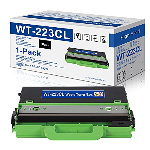 MitoColor 1 Pack Black WT-223CL Waste Toner Box Compatible for Brother WT223CL Waste Container Replacement for HL-L3210CW L3230CDW L3270CDW L3290CDW MFC-L3710CW L3750CDW L3770CDW Printer