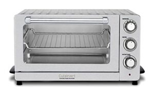 cuisinart tob-60nfr toaster oven broiler with convection , silver(renewed)