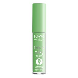 NYX PROFESSIONAL MAKEUP This Is Milky Gloss, Lip Gloss with 12 Hour Hydration, Vegan - Mint Chocolate Chip Shake (Mint Green)