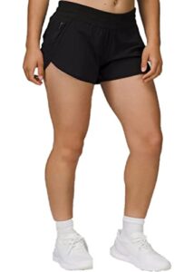 lululemon tracker short v 4″ (black, 6)