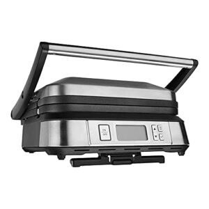 Cuisinart GR-6S Contact Smoke-Less Mode Griddler, 11.5"(L) x 10.5"(W) x 7.0"(H), Silver (Renewed)