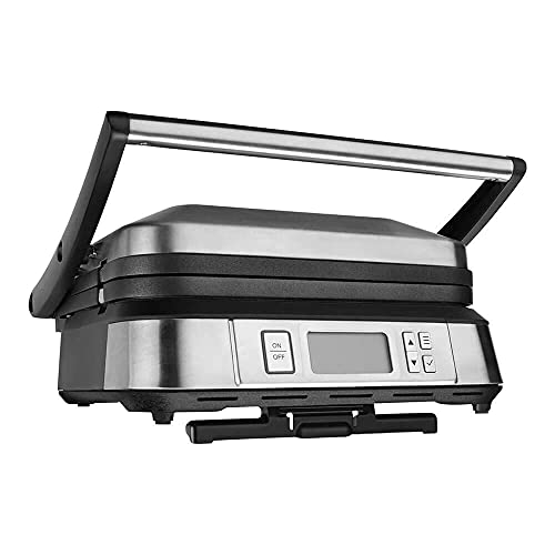 Cuisinart GR-6S Contact Smoke-Less Mode Griddler, 11.5"(L) x 10.5"(W) x 7.0"(H), Silver (Renewed)