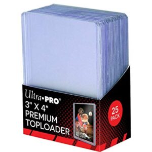 3X4 ULTRA PRO PREMIUM TOPLOADERS - 5 PACKS OF 25