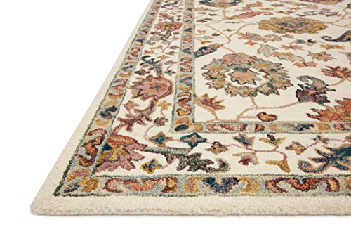 Loloi Padma PMA-01 White / Multi Area Rug 5'-0" x 7'-6"