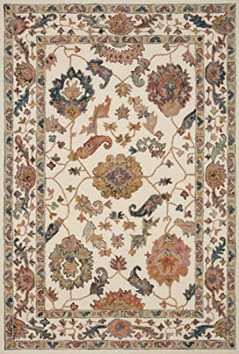 Loloi Padma PMA-01 White / Multi Area Rug 5'-0" x 7'-6"