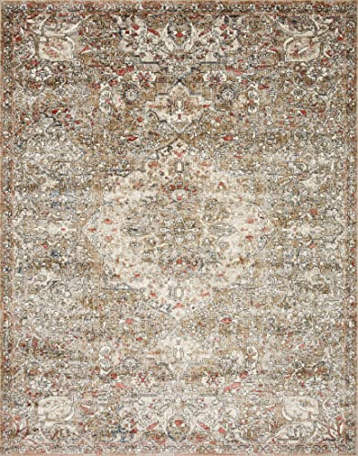 Loloi II Saban Collection SAB-07 Straw/Beige, Traditional 7'-10" x 10' Area Rug