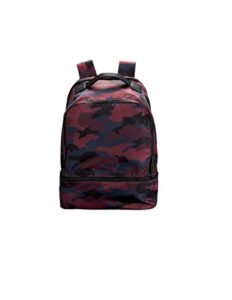 lululemon athletica city adventurer backpack 17l (heritage 365 camo smoky red night sea multi)