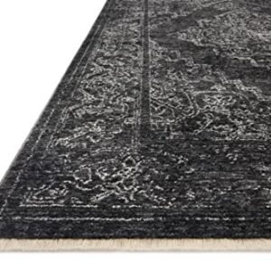 Loloi II Vance Collection Charcoal/Dove 5'-3" x 7'-9" Area Rug