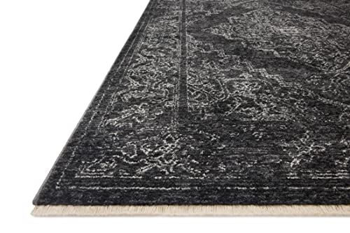 Loloi II Vance Collection Charcoal/Dove 5'-3" x 7'-9" Area Rug